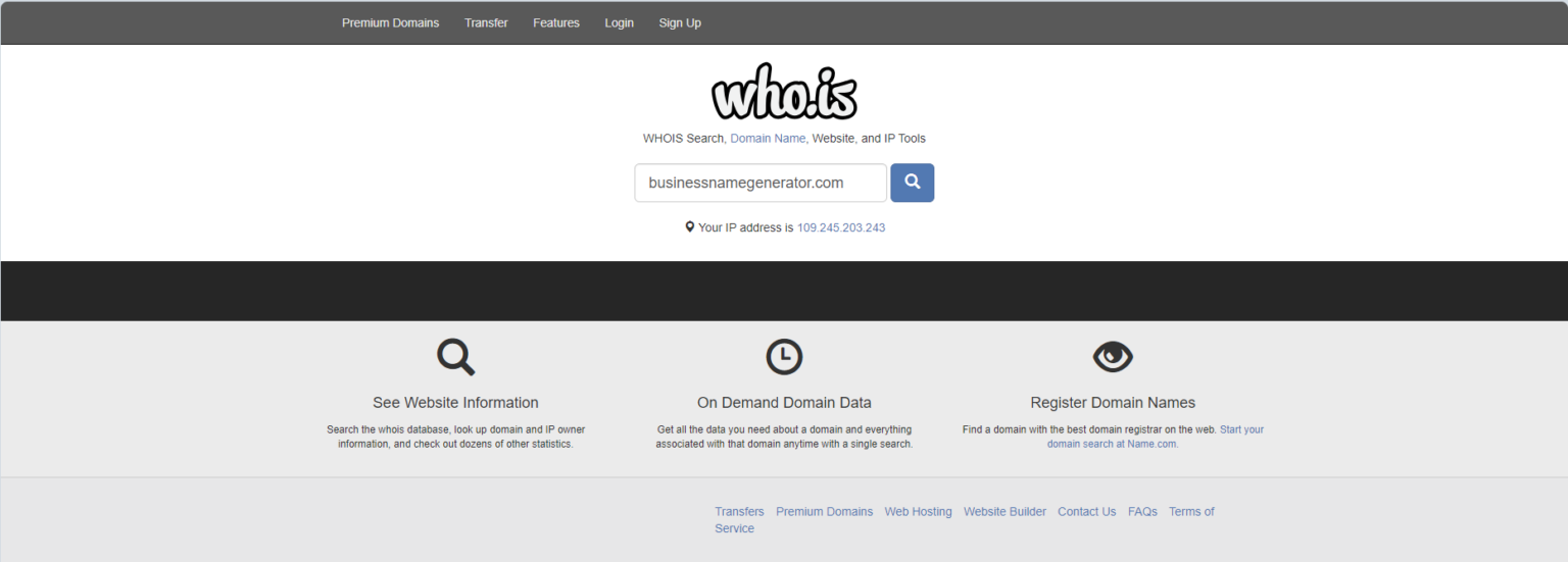 Domain Name Lookup: Free Domain Name Availability Checker