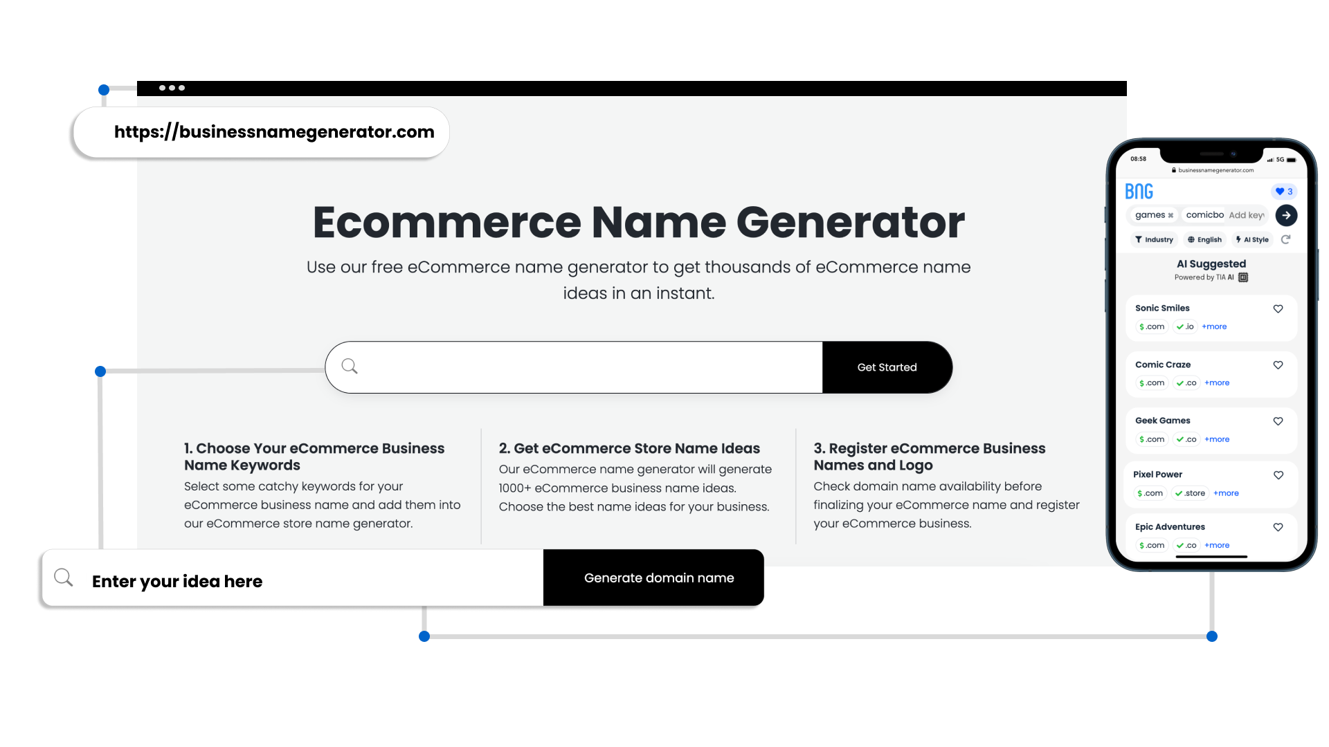 FREE eCommerce Name Generator: eCommerce Names You Need