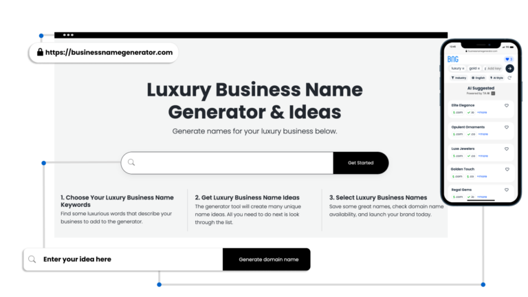 FREE Luxury Brand Name Generator - Luxury Names You Need