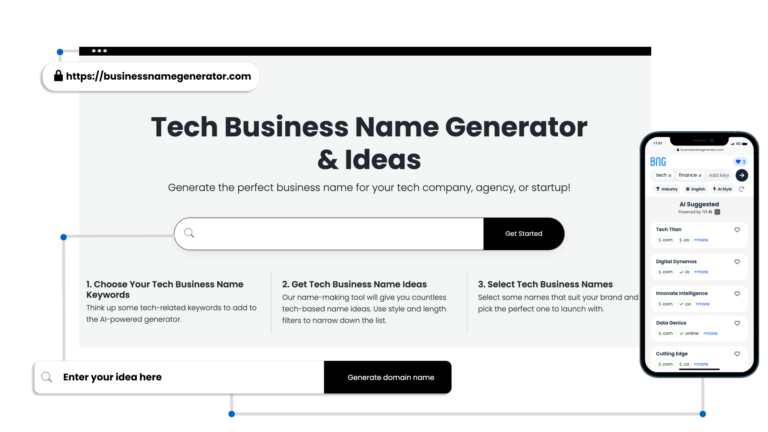 FREE Tech Company Name Generator - Tech Names You Need
