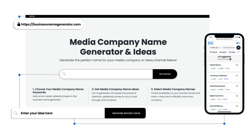 Free Media Company Name Idea Generator (2024)