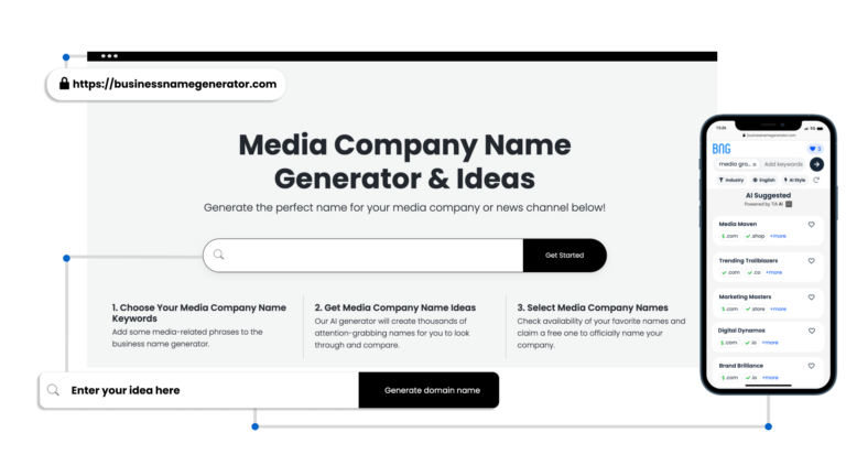 Free Media Company Name Idea Generator (2024)